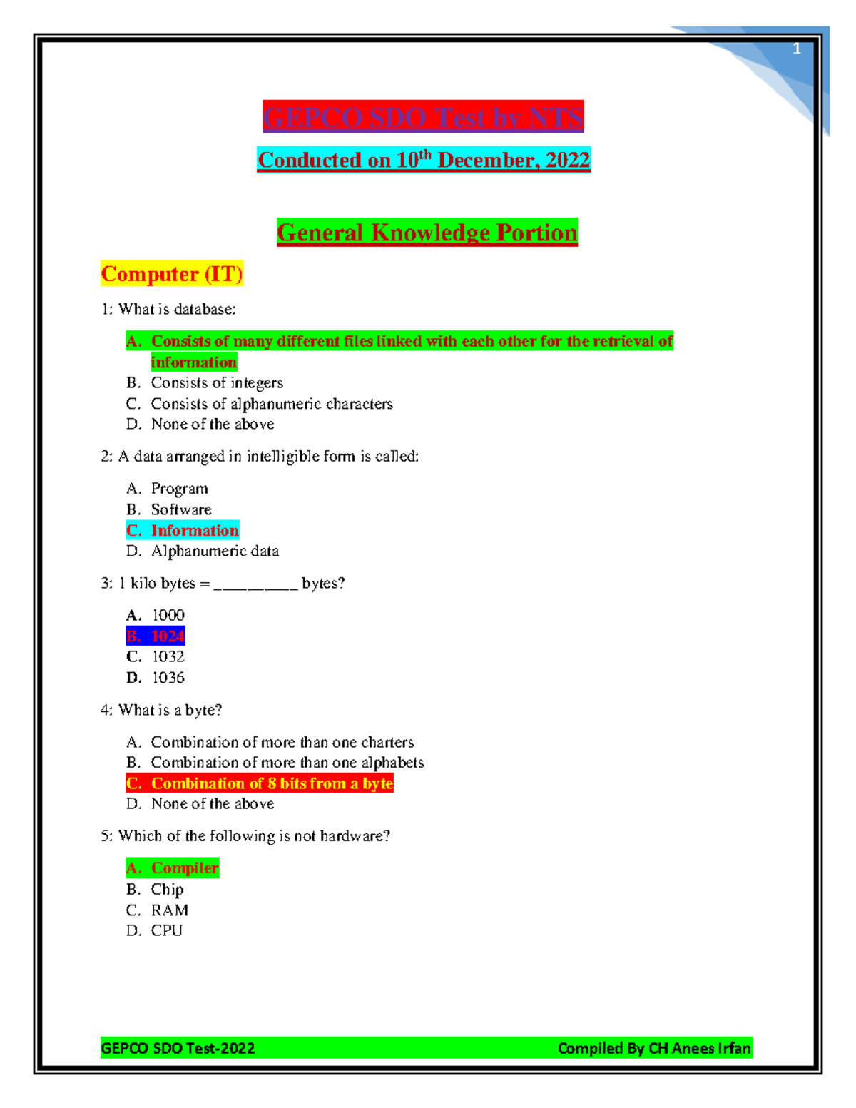 Gepco NTS SDO Test 2022 221211 220208 - GEPCO SDO Test by NTS Conducted ...