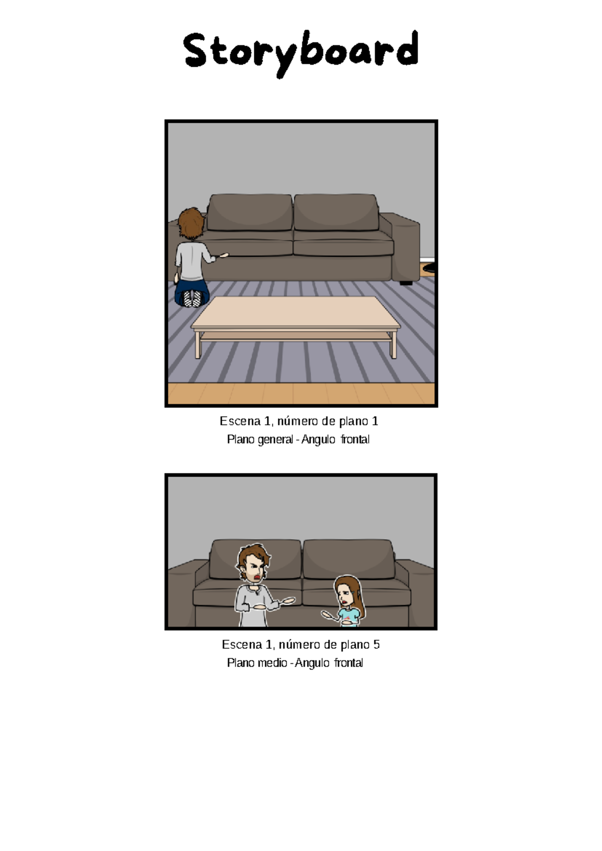 Storyboard - Trabajo práctico - Storyboard Escena 1, número de plano 1 ...