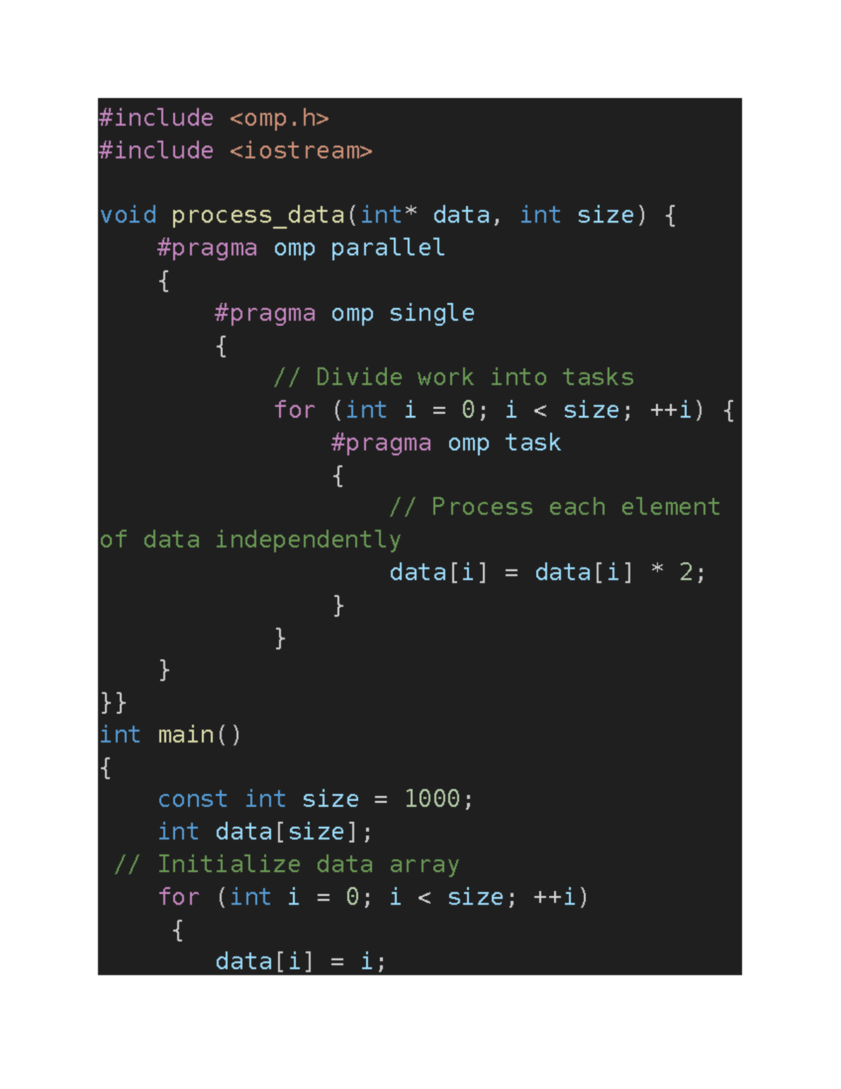 Task pgm - hello - #include #include void process_data(int* data, int - Studocu