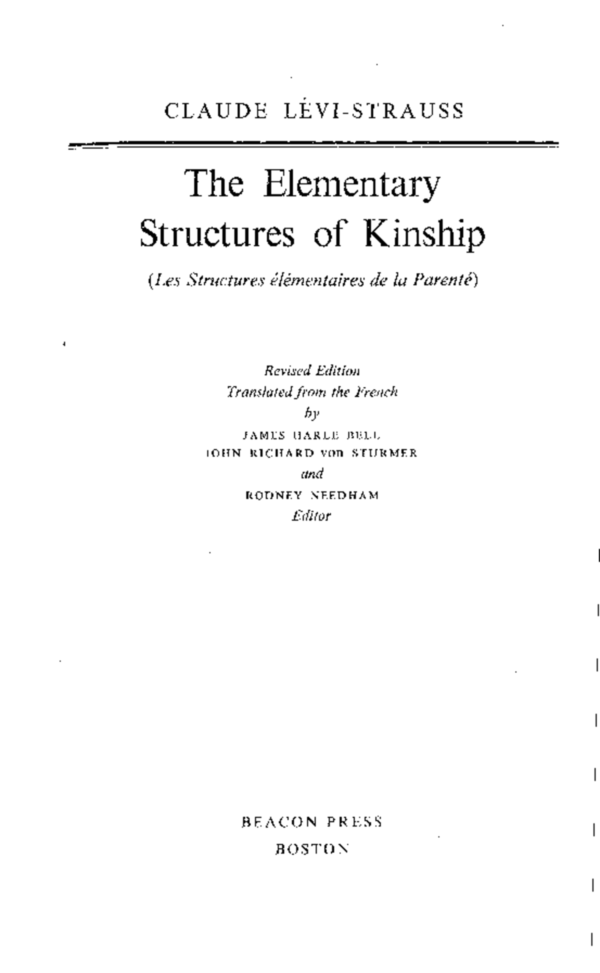 8a-Claude-Levi-Strauss-The-Elementary-Structures-of-Kinship copy - The ...
