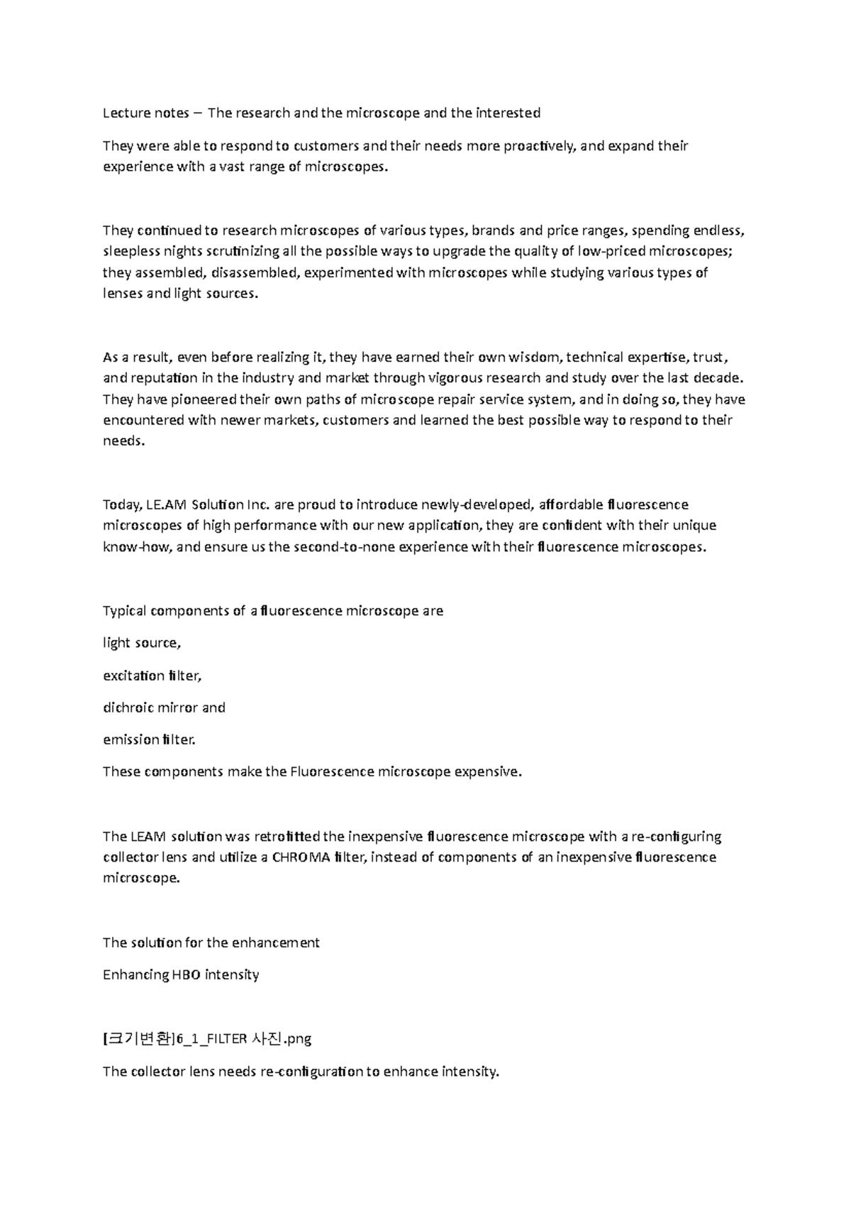 Lecture notes – The research and the microscope and the interested ...