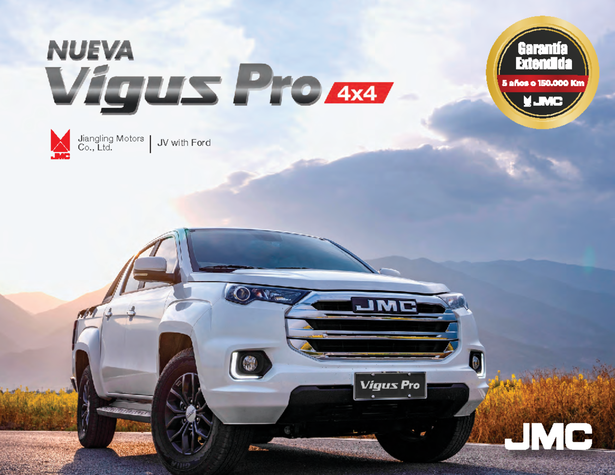 Folleto JMC Pro-Bo - Modelo de automóvil para transporte y carga ...