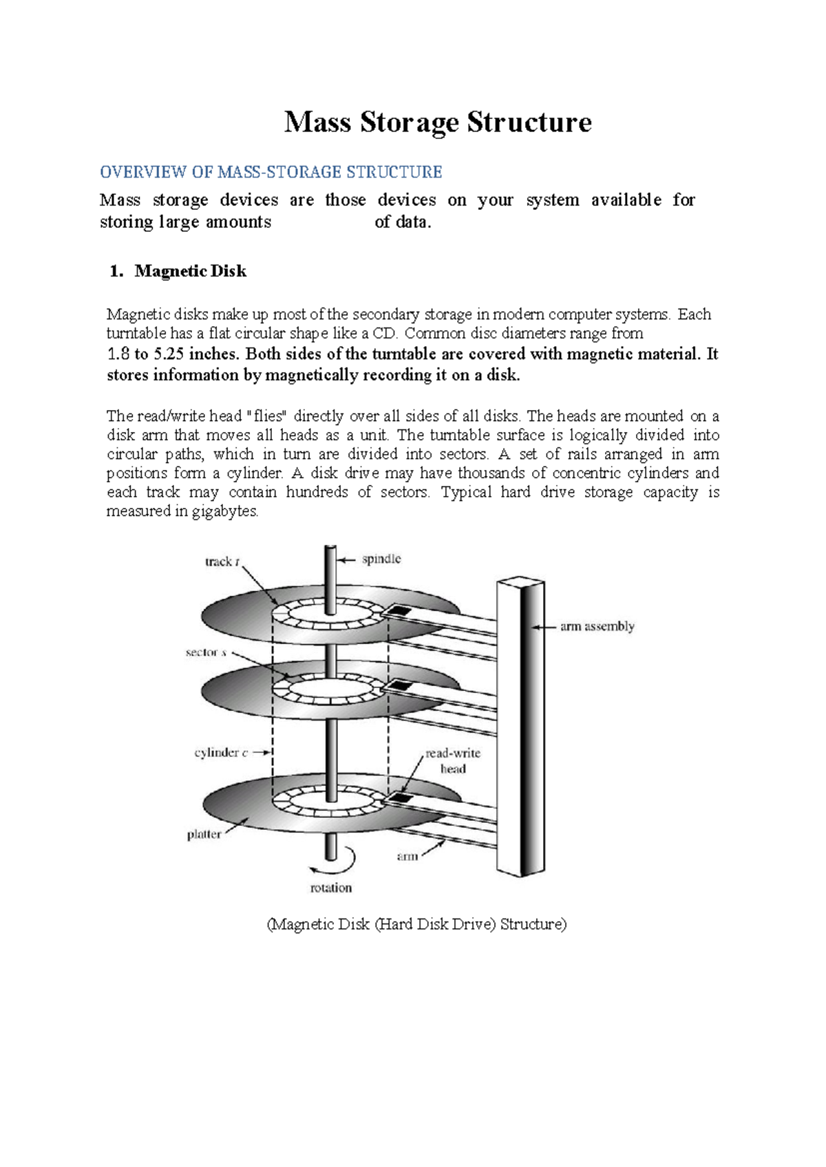 Os unit-3 chapter-3 - operating systems - Mass Storage Structure ...