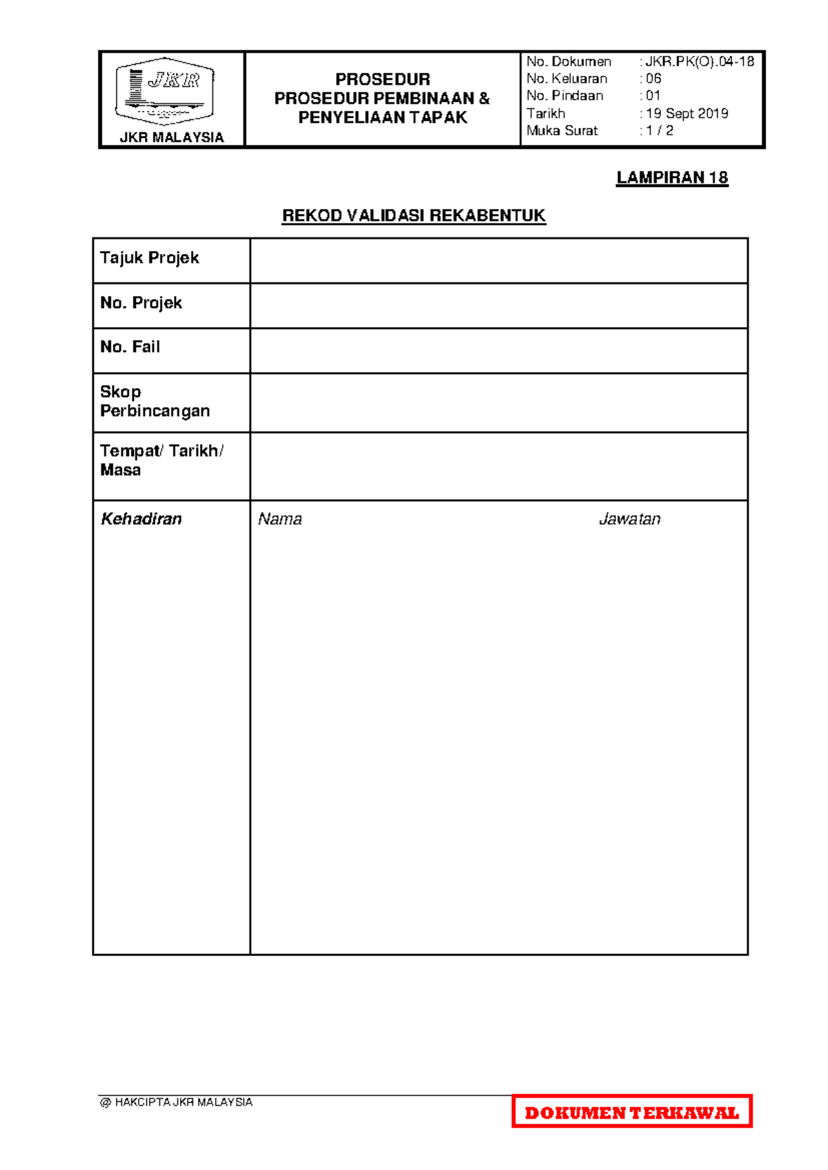 JKR - inspection list - Civil Engineering - JKR MALAYSIA PROSEDUR ...