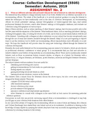 Assignment no 2 8610 - Human Development - AIOU - Studocu