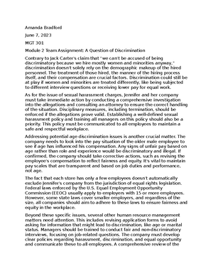 Bradford Amanda M4 - Module 4 Case study Assignment -Case Study ...