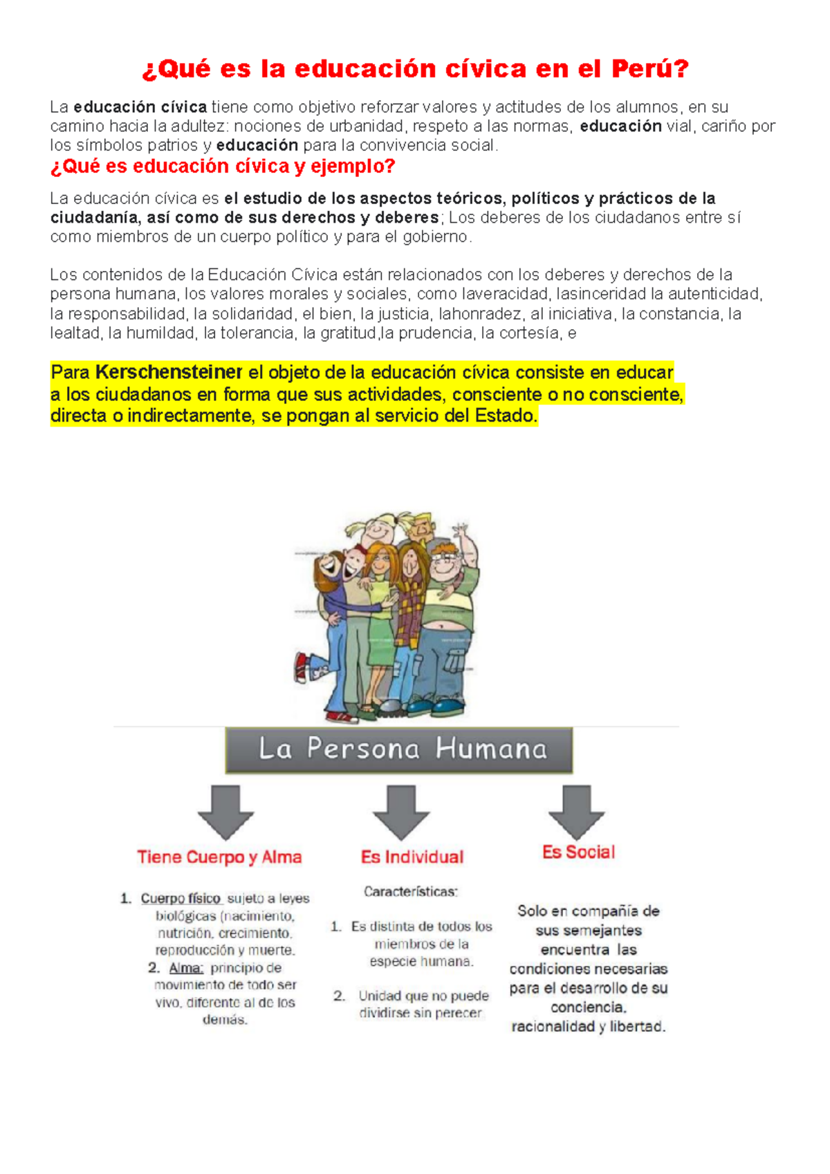 Qué es la educación cívica en el Perú - ¿Qué es la educación cívica en ...