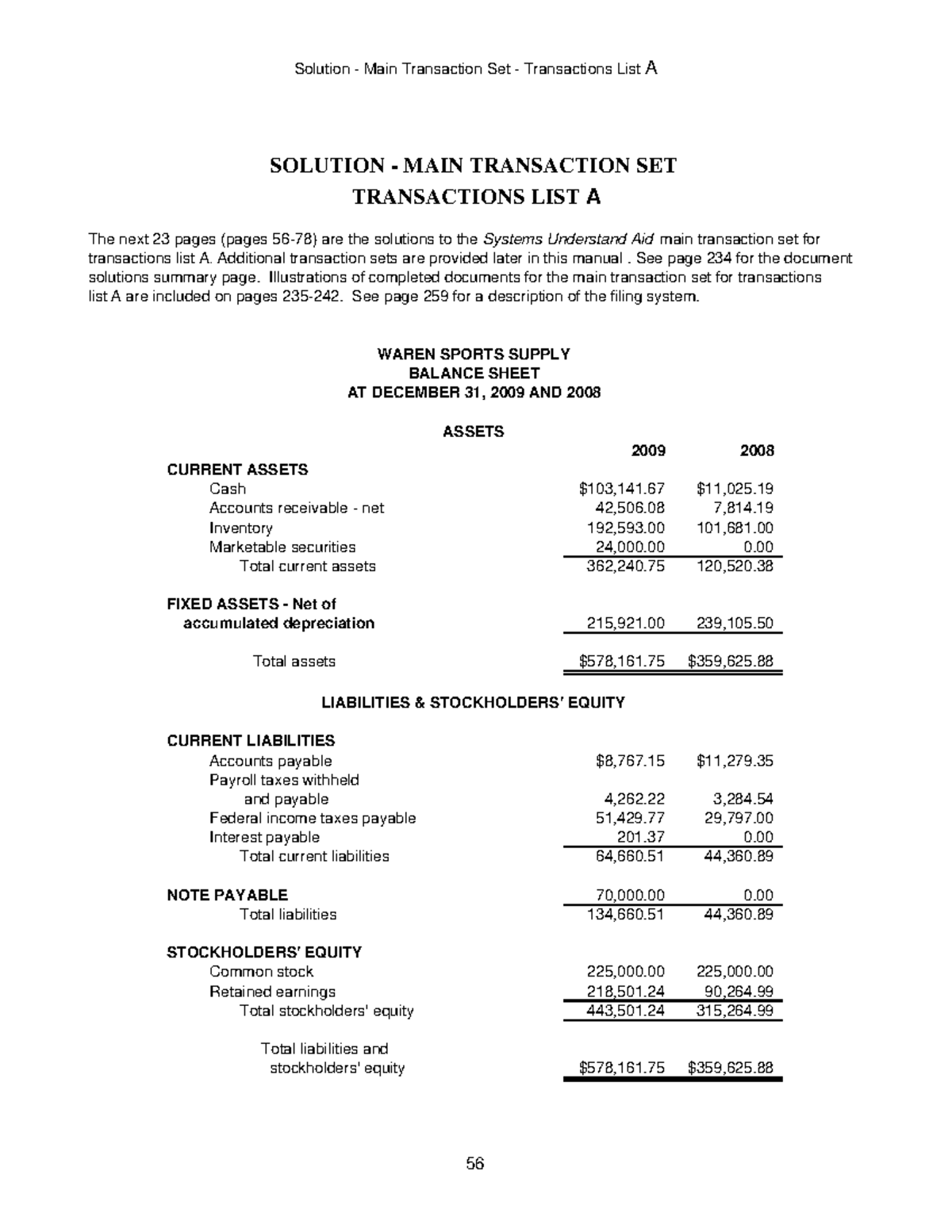 Solution Main Transaction Set Transaction - The next 23 pages (pages 56 ...