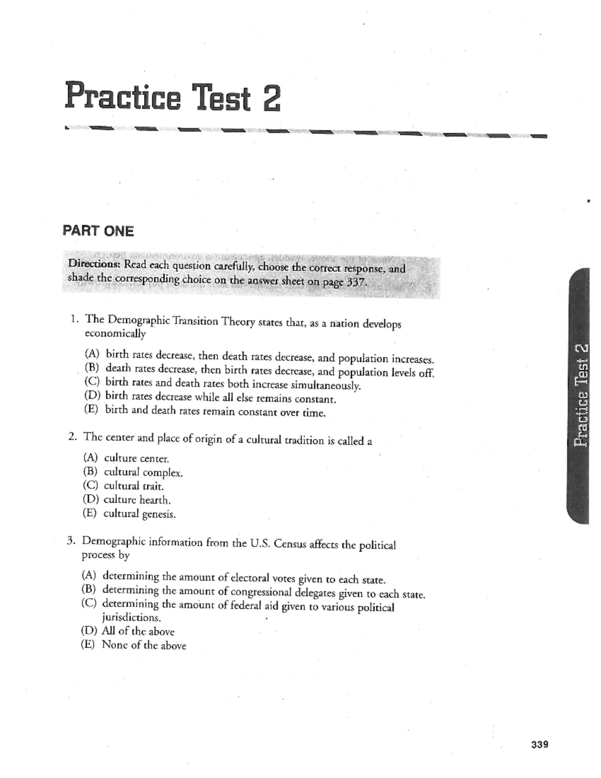 AP Practice test 1028 - Copy - Studocu