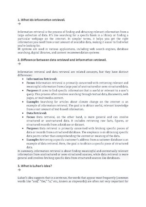 Introduction TO Information Retrieval - Unit 1 INTRODUCTION TO ...