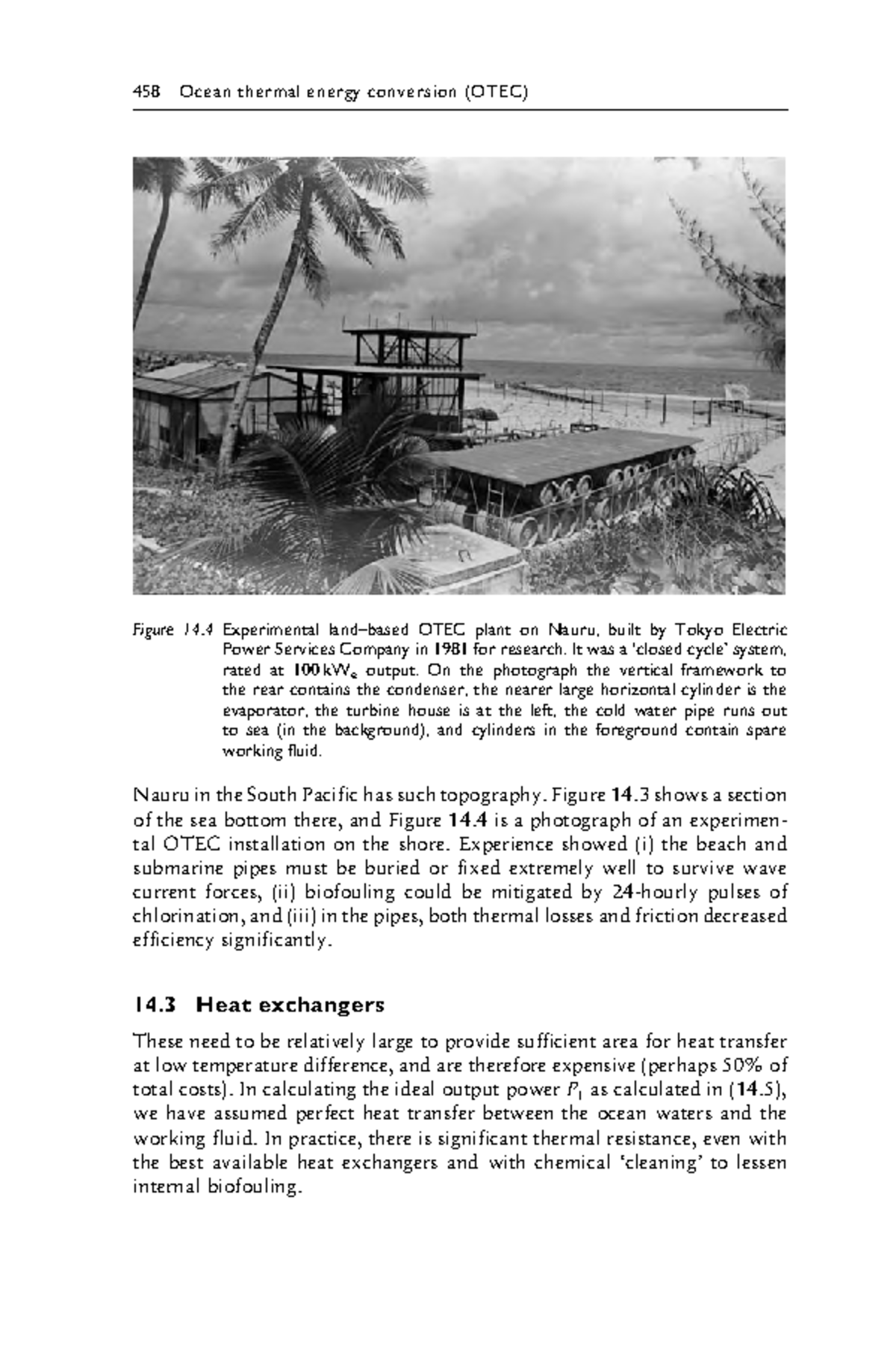 RENEWABEL ENERGY EXAMPLE BOOK - 458 Ocean thermal energy conversion ...