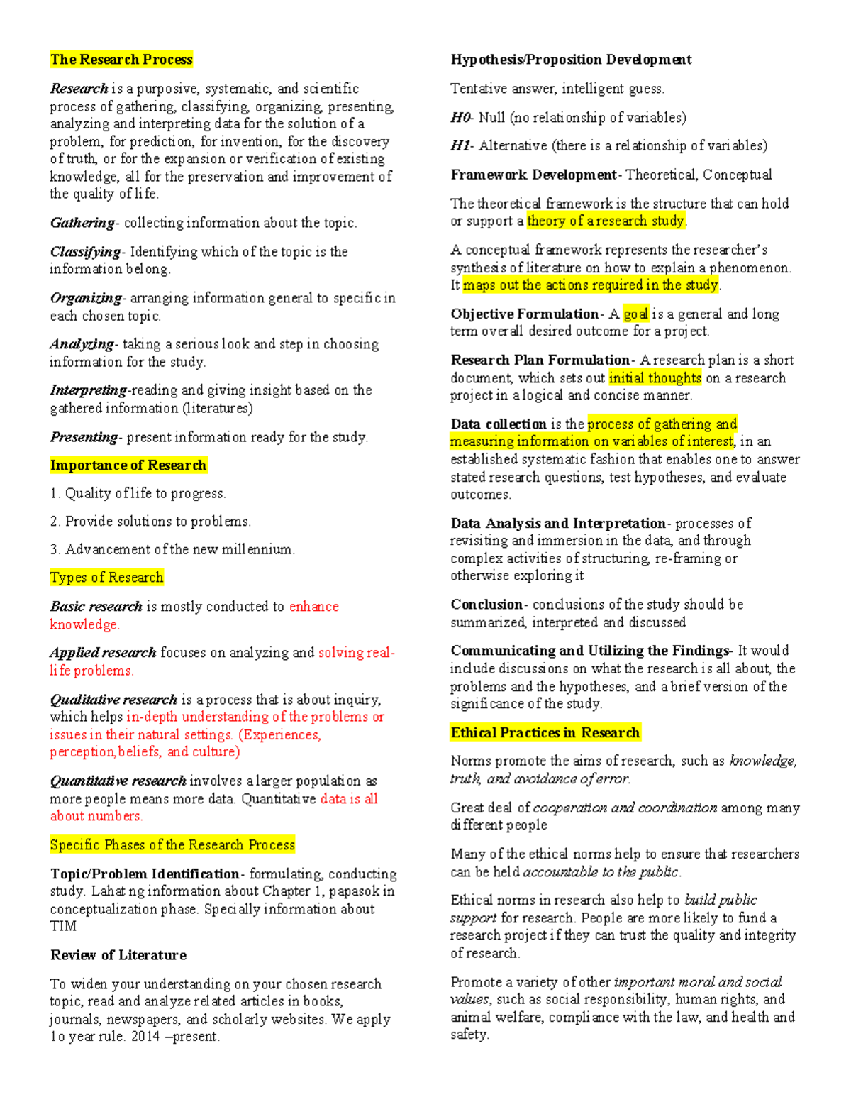 PR1-Reviewer - The Research Process Research is a purposive, systematic ...