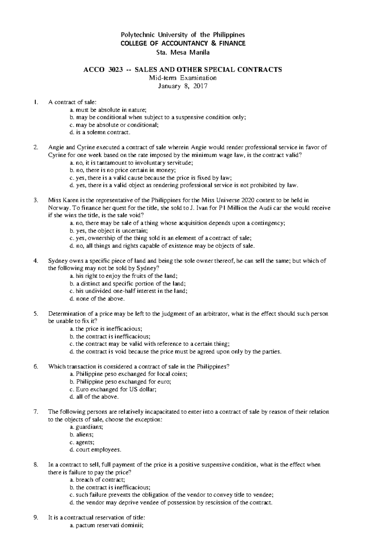 Pdfcoffee - HIIII - Polytechnic University of the Philippines COLLEGE ...