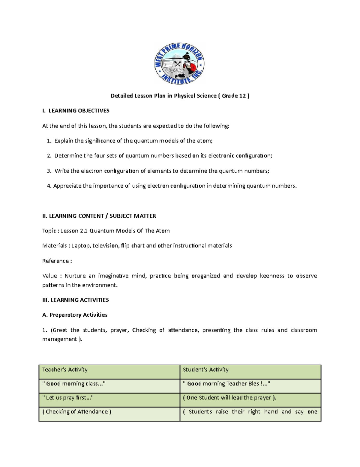 Detailed lesson plan by Sitoy CHS 3 block A - Detailed Lesson Plan in ...