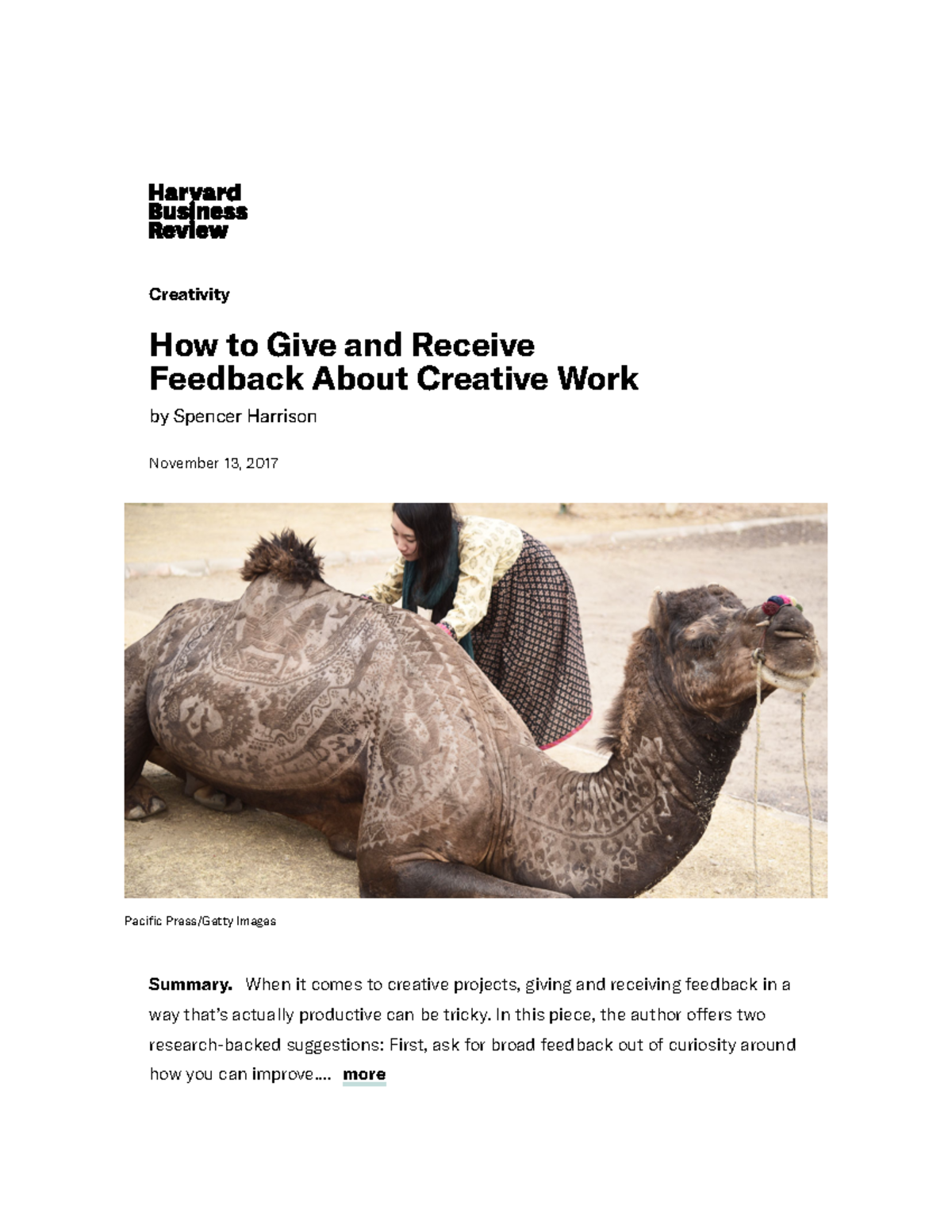How to Give and Receive Feedback About Creative Work - Creativity How ...