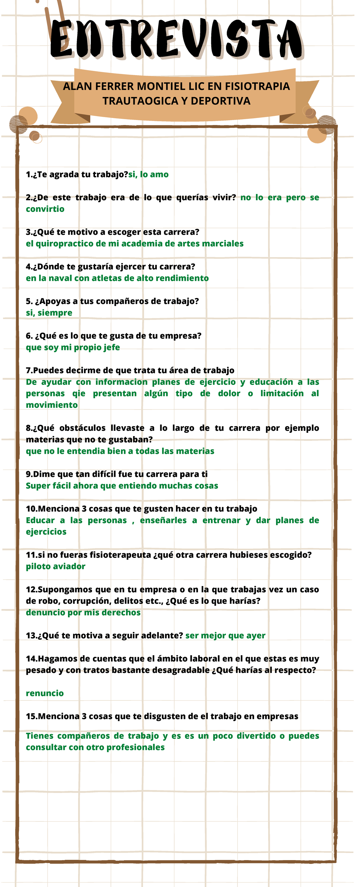 Entrevusta - entrevistas - ENTREVISTAENTREVISTA ALAN FERRER MONTIEL LIC ...