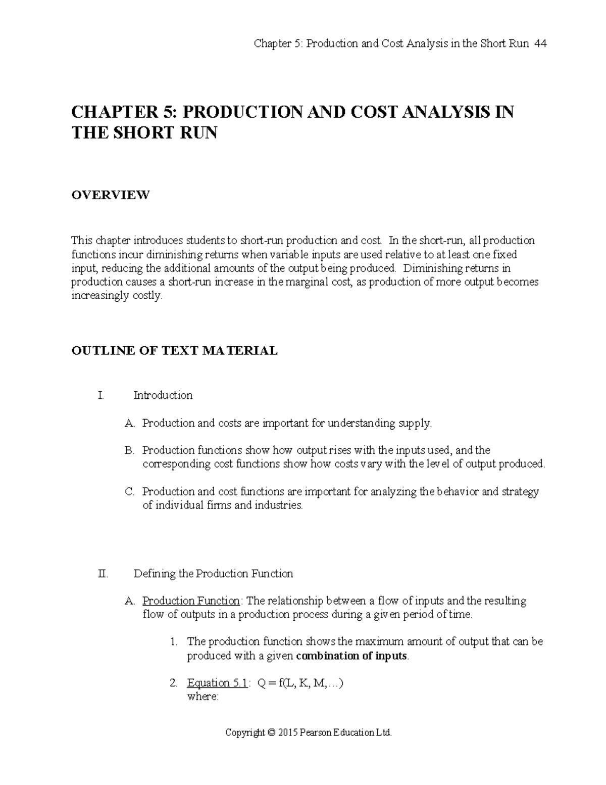 Ch05-Production-and-Costs - CHAPTER 5: PRODUCTION AND COST ANALYSIS IN ...