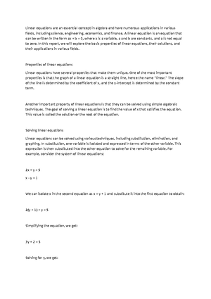 4 - matrices essay - Matrices are an essential part of mathematics and ...