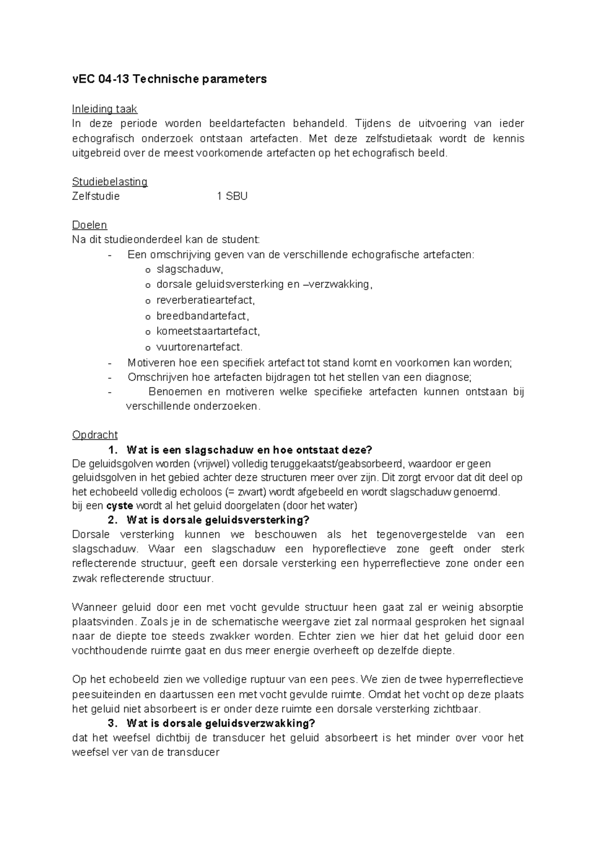 EC 04-13 Technische parameters - vEC 04-13 Technische parameters Inleiding taak In deze periode ...