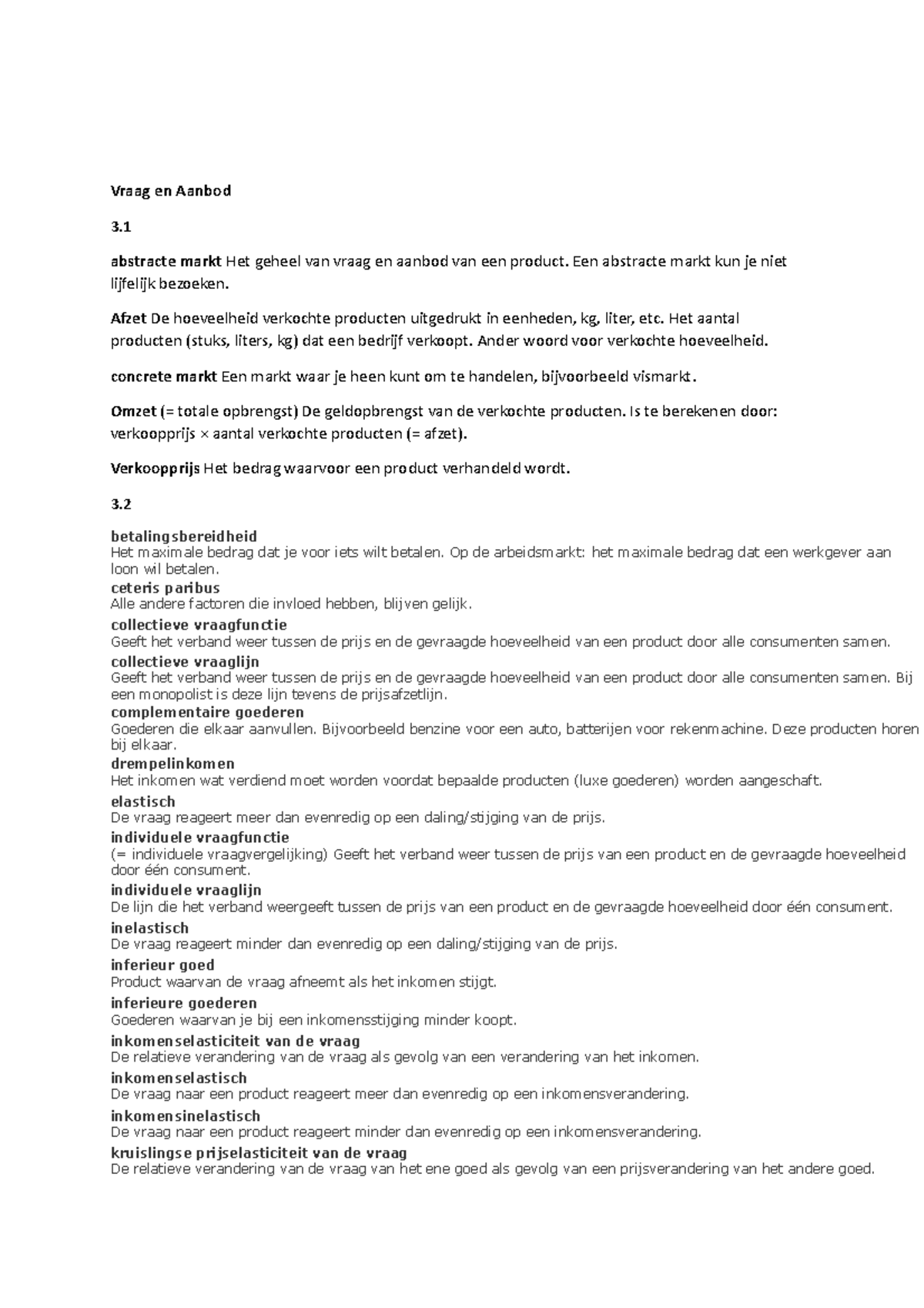 Vraag en Aanbod 2 en levensloop economie enzovoort - Vraag en Aanbod 3 ...