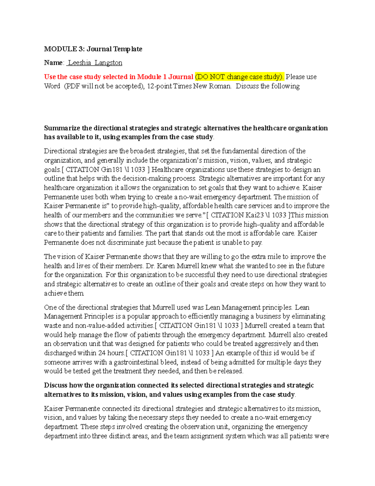 Module 3 Journal Template leeshia langston - MODULE 3: Journal Template ...