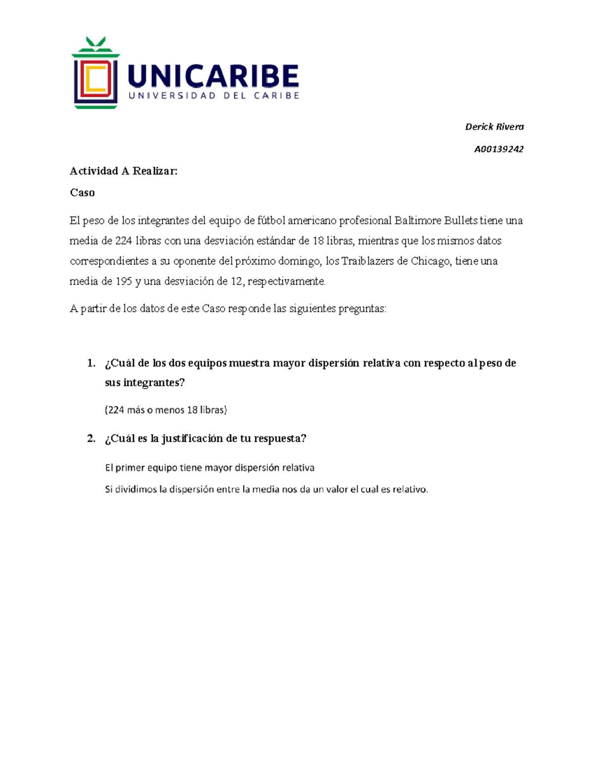 Unidad 5 actividad 3 Derick Rivera - Derick Rivera A Actividad A ...