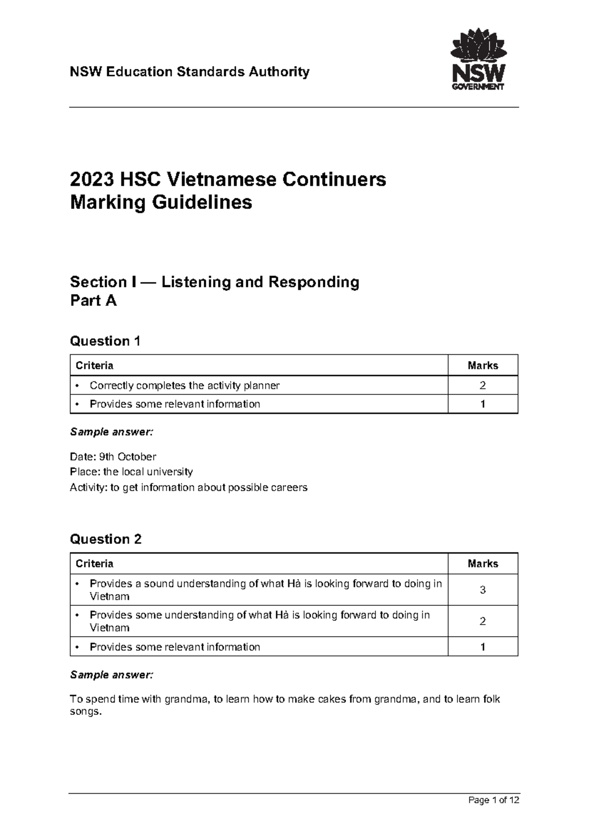 2023 hsc vietnamese continuers mg - NSW Education Standards Authority ...