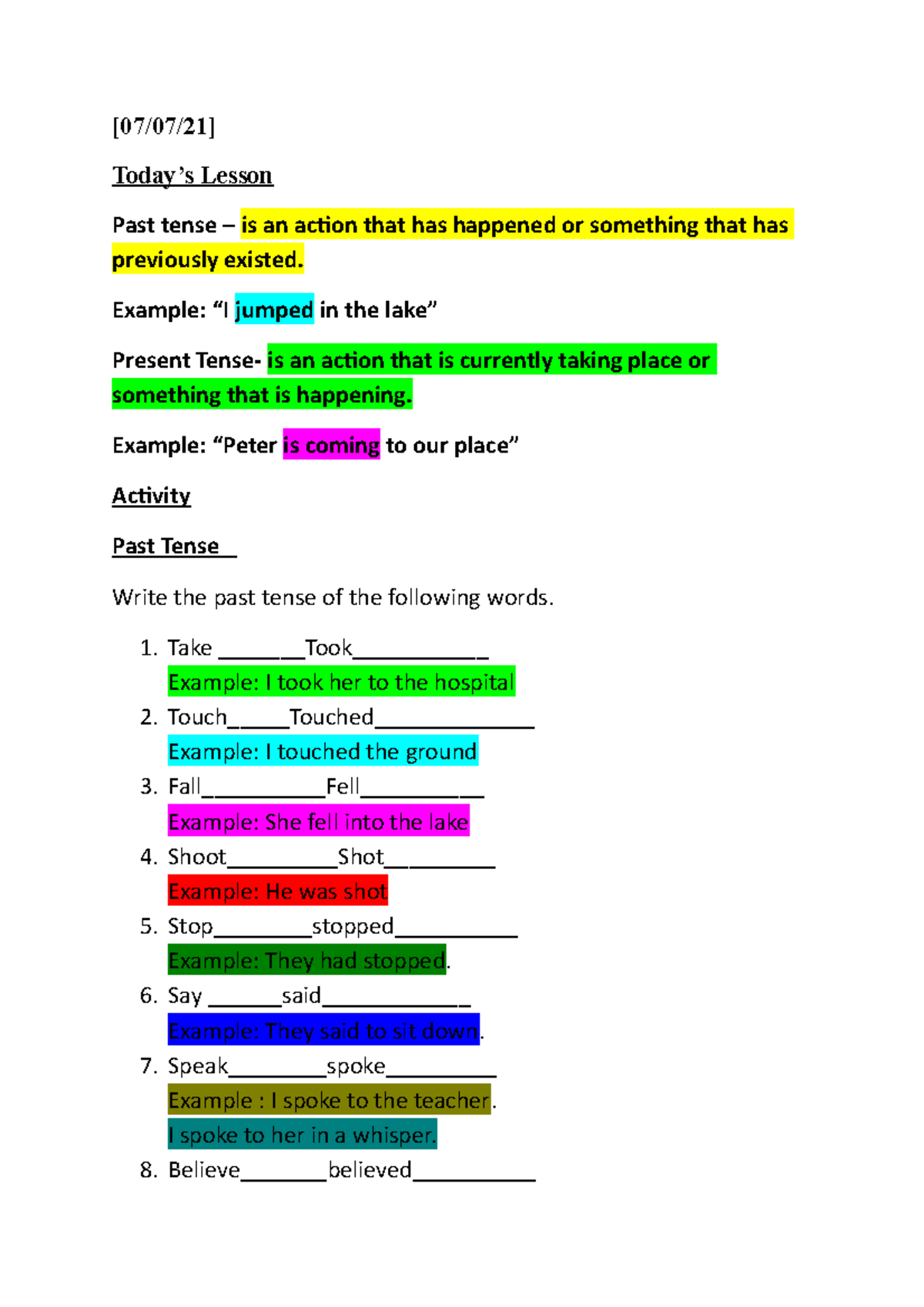 year 4 English worksheet 2021 for education students as they will ...