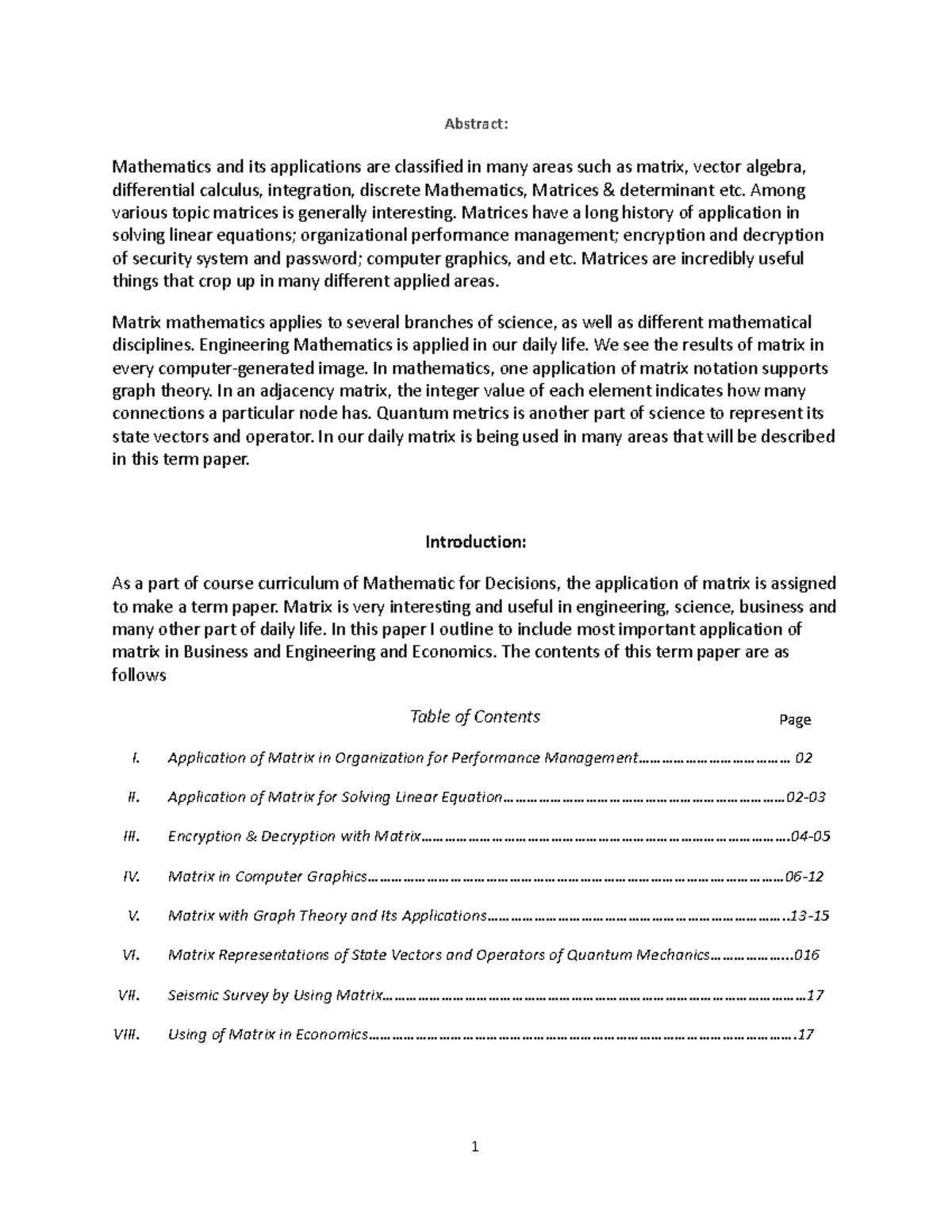 Terp paper Math - It will be helpful - Abstract: Mathematics and its ...