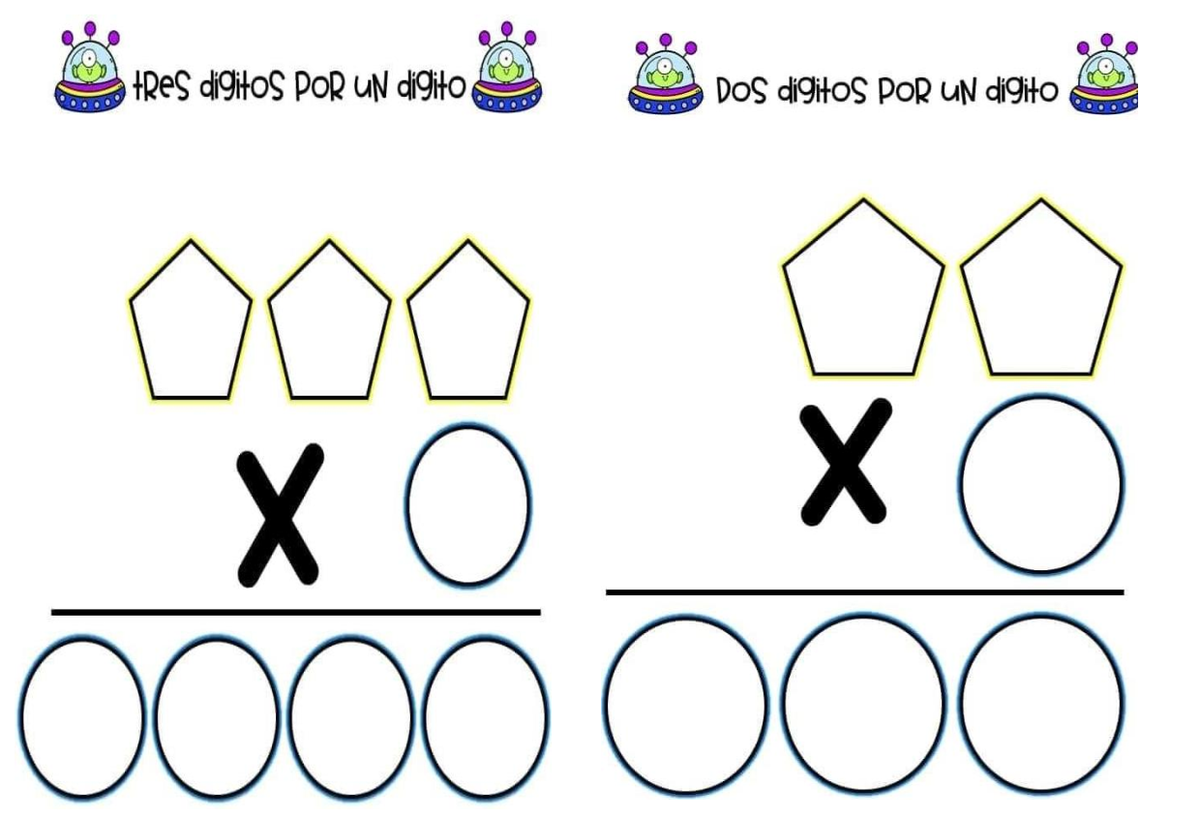 Ejercitacion Tablas CON Marcador - tReS digitos POR UN digito DOS ...