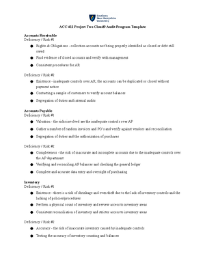 ACC 411 1-2 - Module 1 assingment 2 - ACC 411: 1-2 Ethics in Audit ...