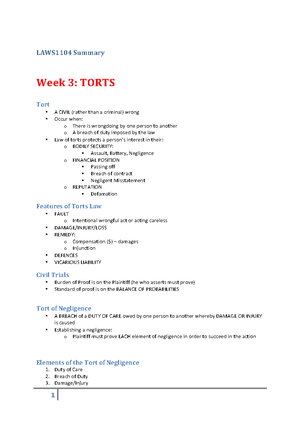 Guide to Writing a Legal Problem-Solving Answer (from Tutorial 4) - 1 ...