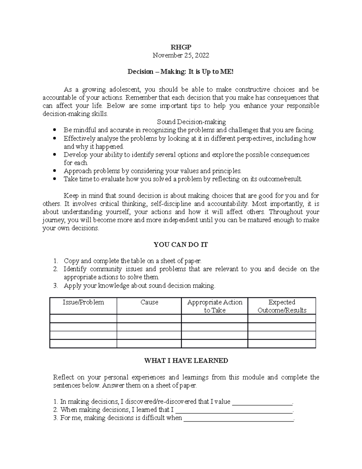 RHGP - zsxfdhbjnkm, sdfghjnkml - RHGP November 25, 2022 Decision ...