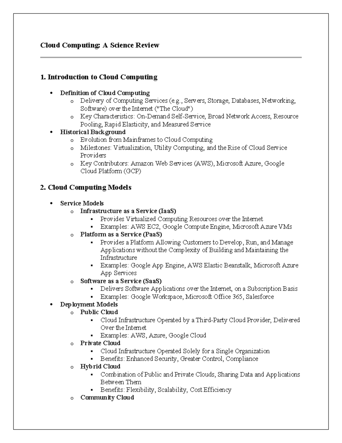 Reviewer - Cloud Computing - Muqaddas Bin Tahir - Cloud Computing: A ...