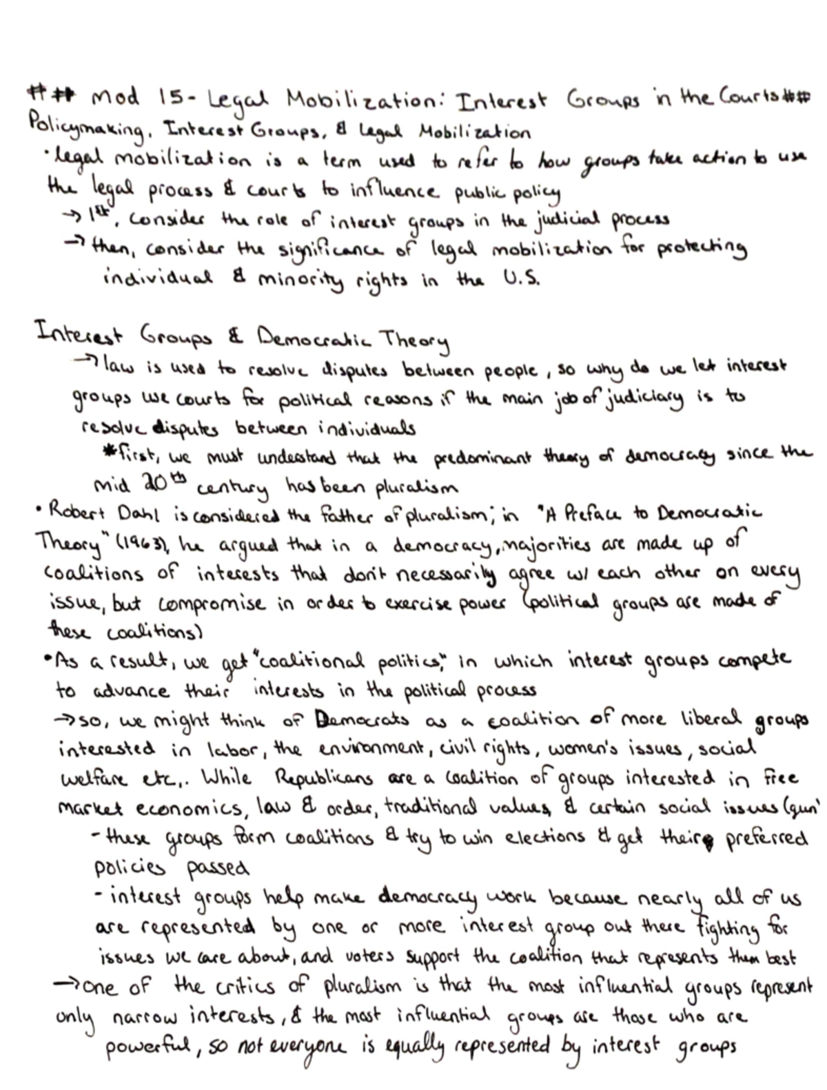 Mod 15- Legal Mobilization (Interest Groups in the Courts) - . mod 15 ...
