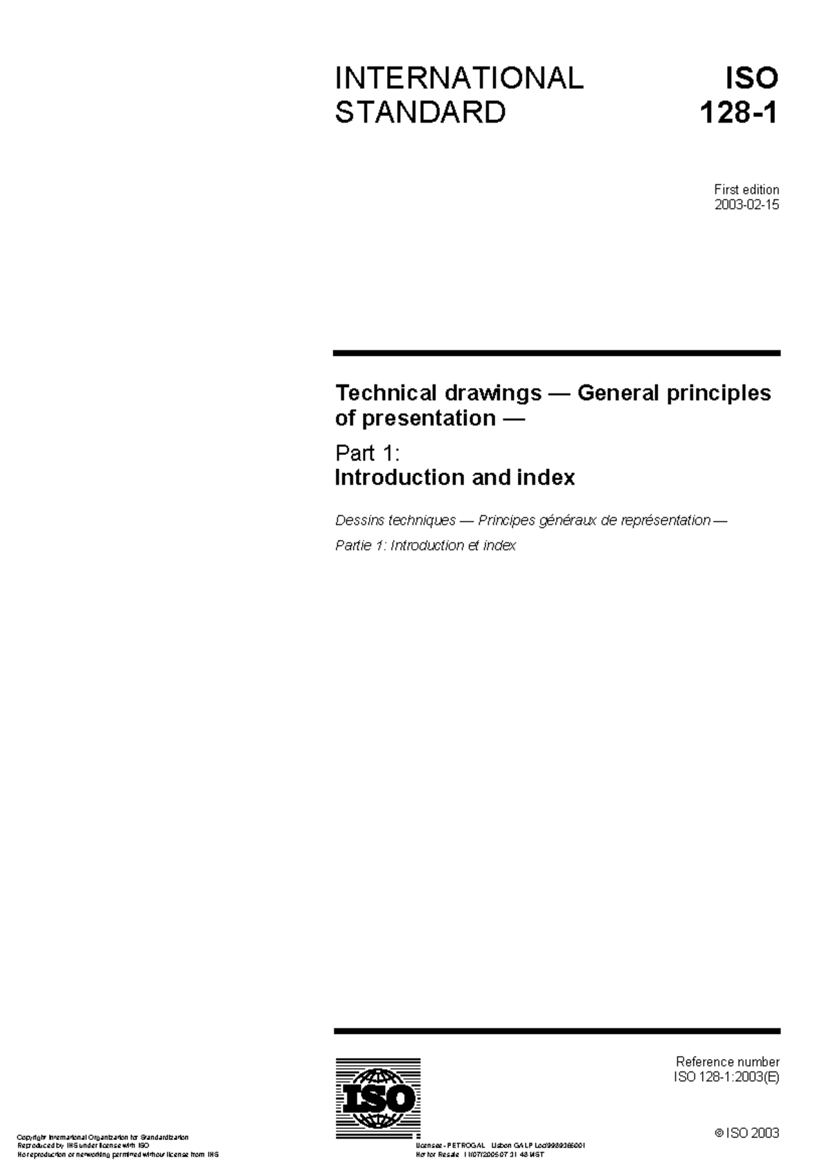 ISO 128-1 - jhbu - Reference number ISO 128-1:2003(E) © ISO 2003 ...
