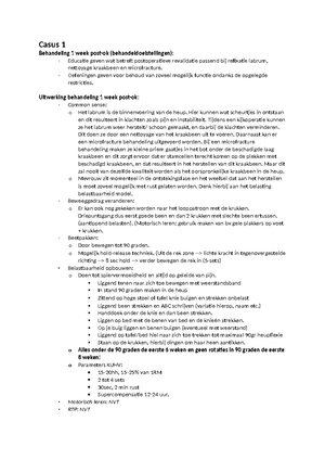 Opdrachten week 1 - RPS formulier Volgens patiënt begin mei rechts heup ...