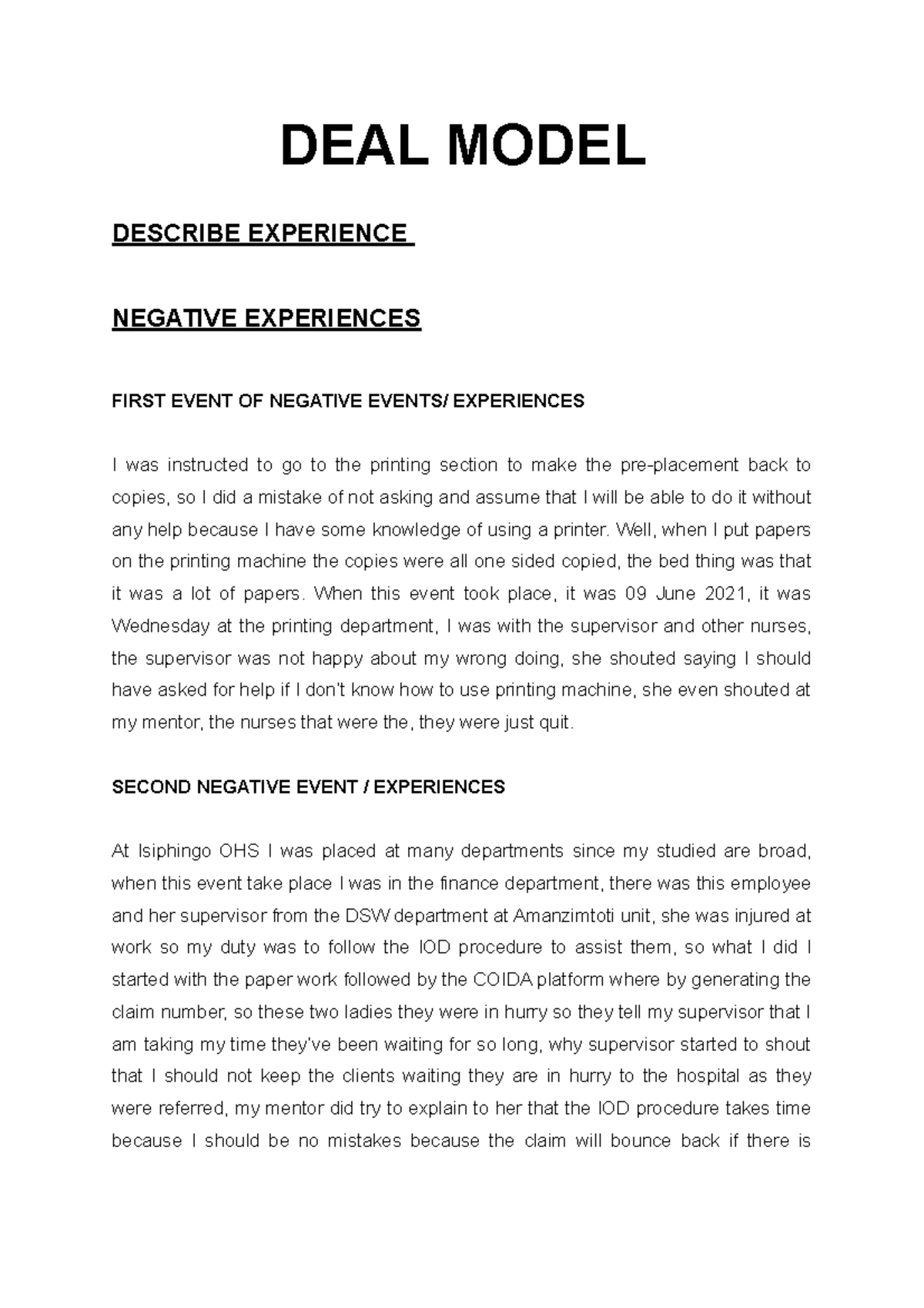 DEAL Model ONE OF PUMP ASSIGNMENTS - PUMP 310 - MUT - Studocu