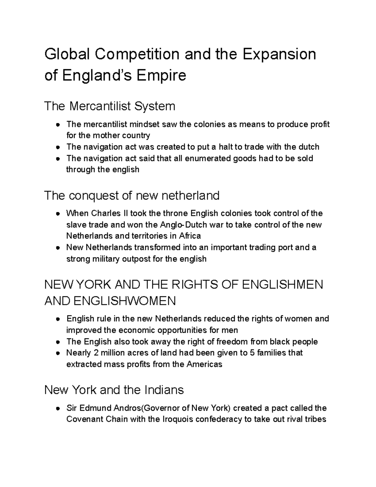 Copy of Chapter 3 Apush Study - Global Competition and the Expansion of ...