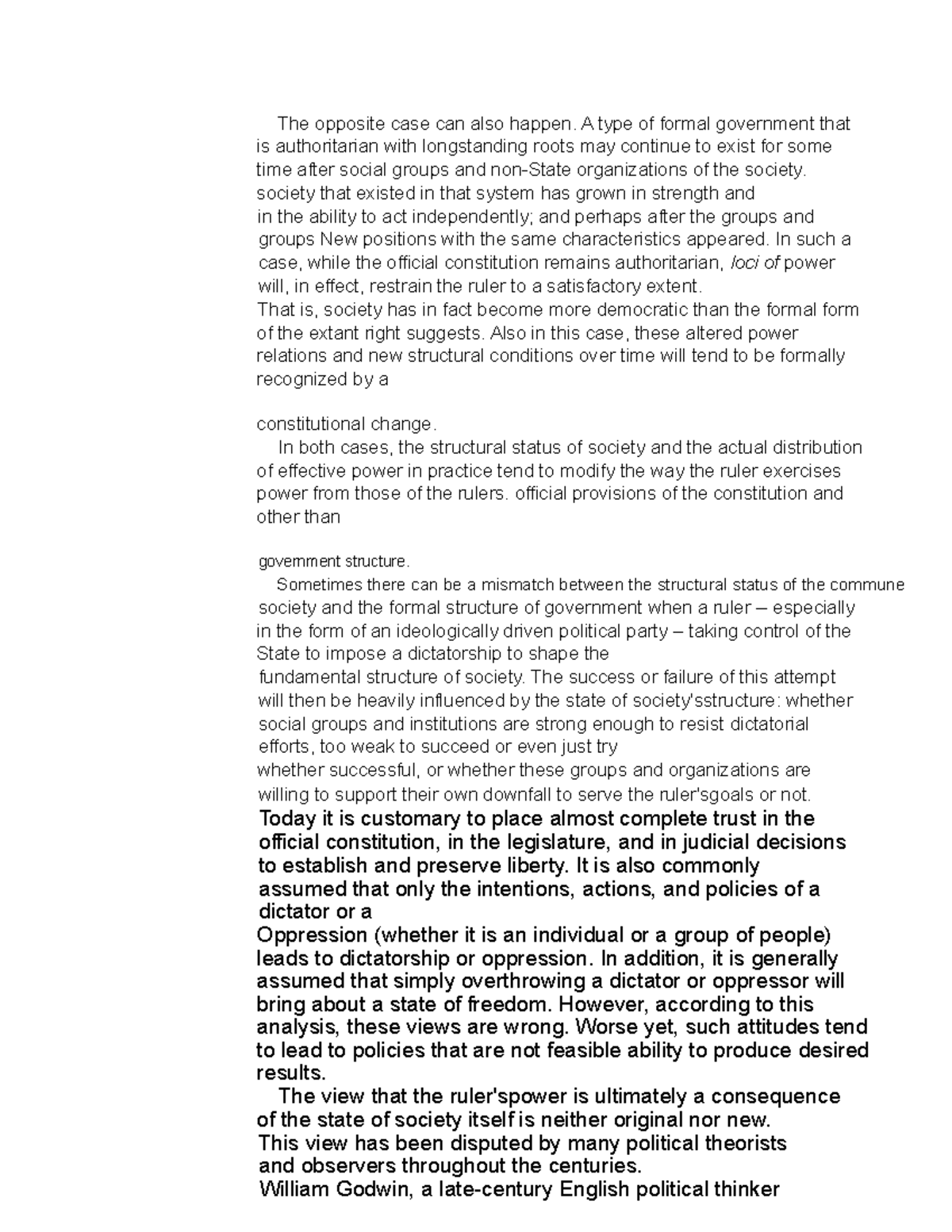 Note 7 - politics study material - The opposite case can also happen. A ...