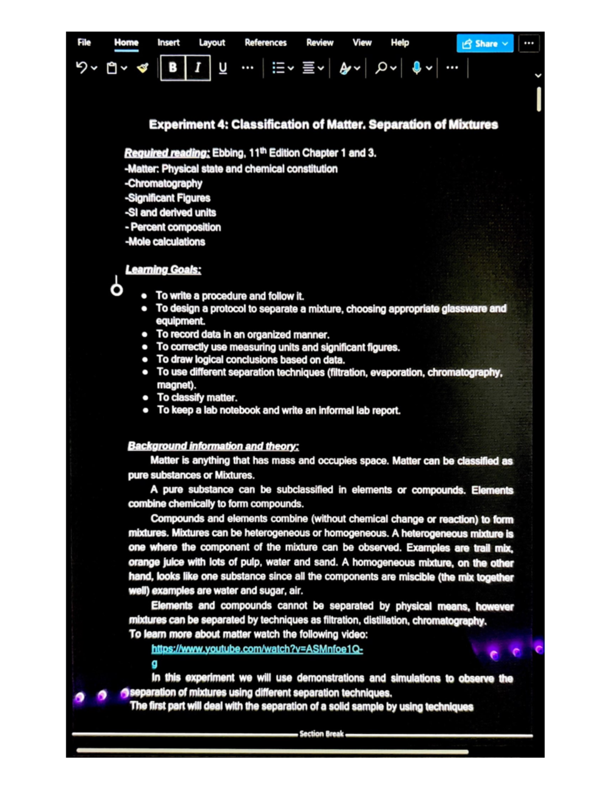 Experiment 4 Mateo Rivera - CHEM 1411 - Studocu