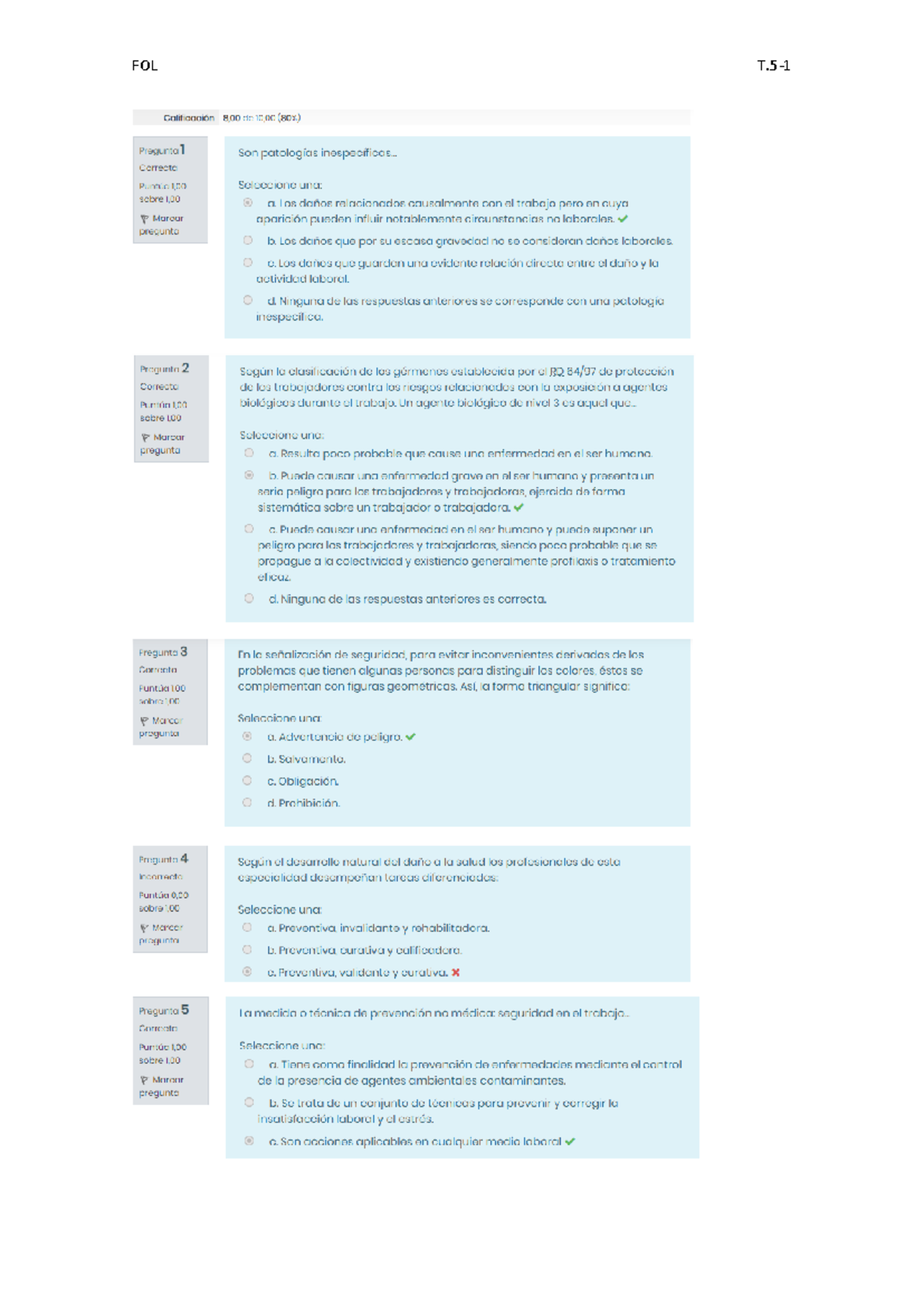 FOL TEMA 5 - EXAMENES - Operaciones Basicas de Laboratorio - FOL T- FOL T- FOL T- FOL T- FOL ...