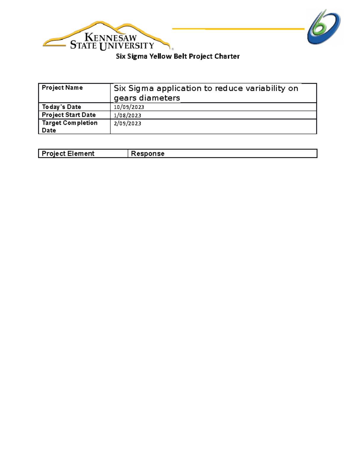53c798ecd0c5e9c38d05a8a8c501cf6e Six-Sigma-Yellow-Belt-Project-Charter ...