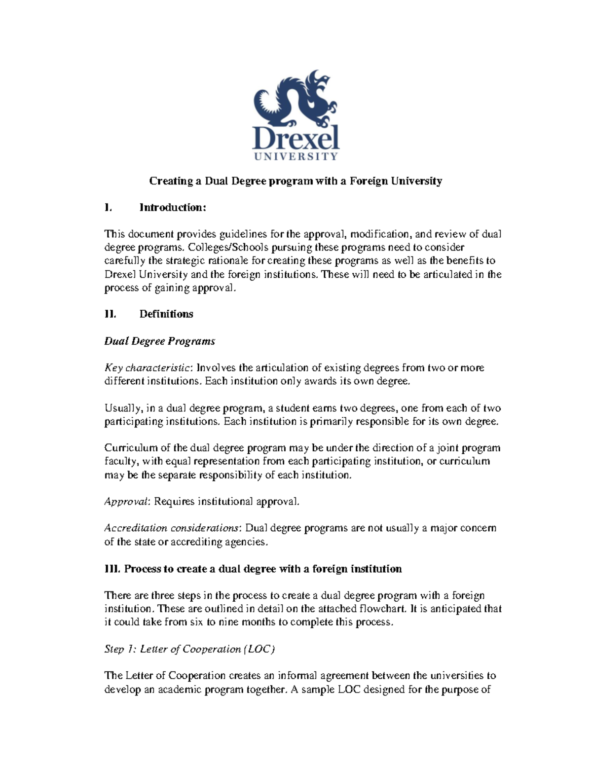 Creating Dual Degree-PDF - Creating a Dual Degree program with a ...
