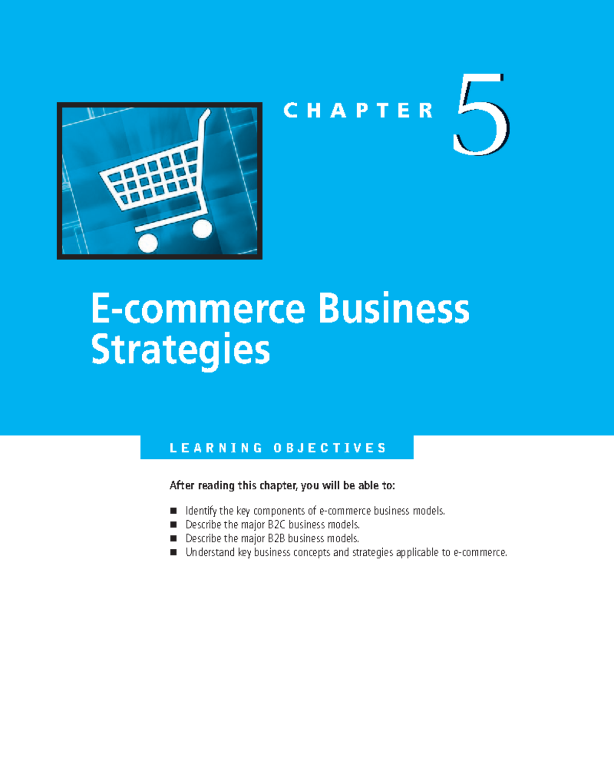 Chapter 05 e Commerce Business Strategies - C H A P T E R 5 E-commerce ...