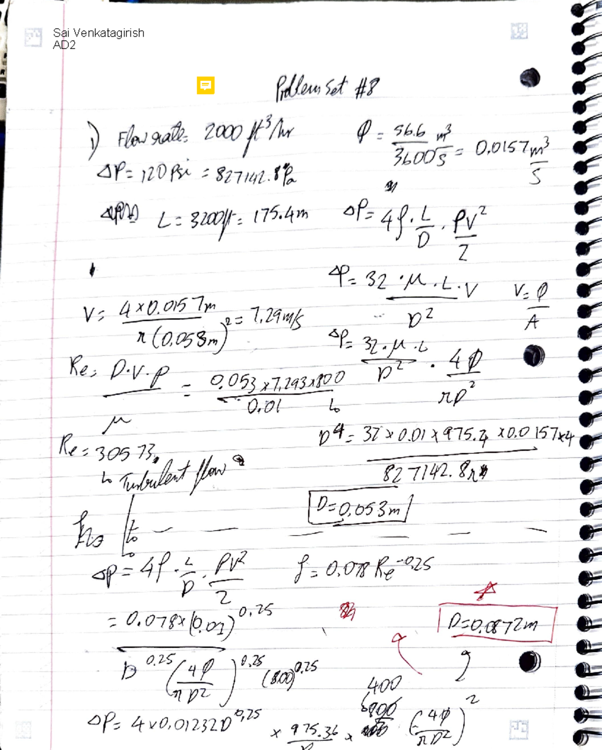 Chbe421 - Problem set #9 - CHBE 421 - Sai Venkatagirish AD - Studocu