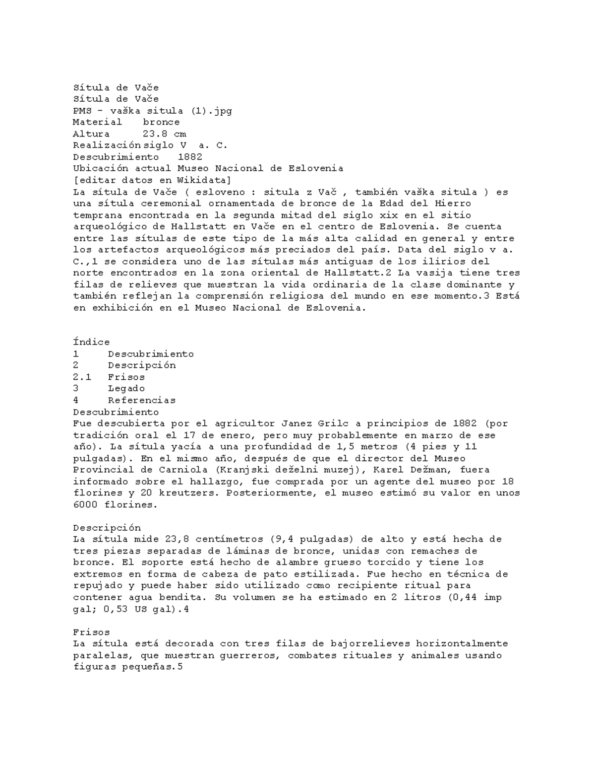 Situla-de-vace - Notas del trabajo - Sítula de Vače Sítula de Vače PMS ...