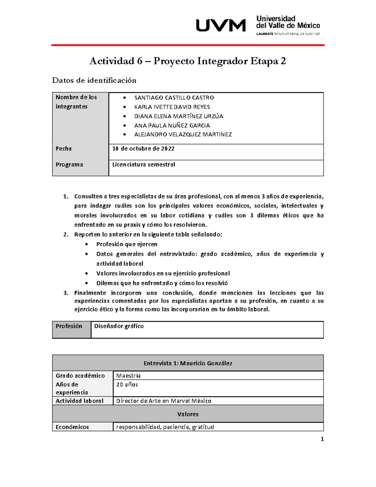 A#6 APNG - Actividad #6 Proyecto integrador etapa 2 - Actividad 6 – Proyecto Integrador Etapa 2 ...