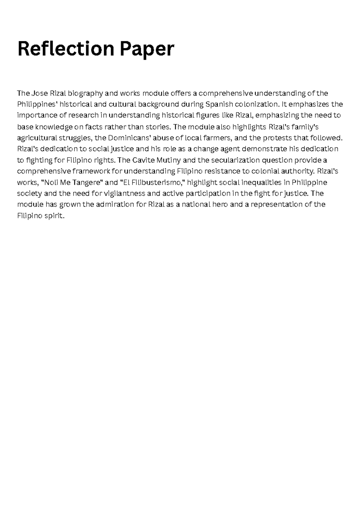 PT03Rizal 20241011 172001 0000 - Reflection Paper The Jose Rizal ...