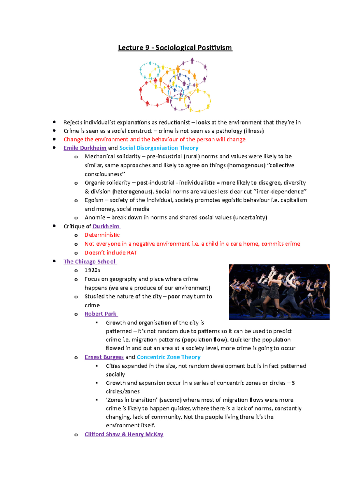 Sociological positivism - Lecture 9 - Sociological Positivism Rejects ...